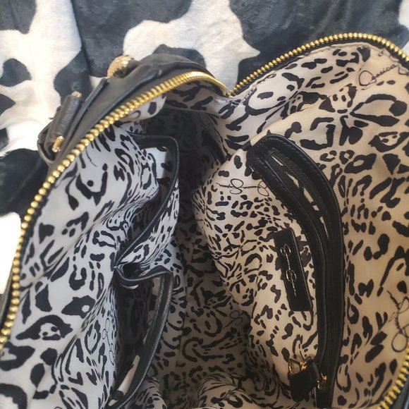 Jessica Simpson | Bags | Jessica Simpson Black Camille Backpack Purse ...